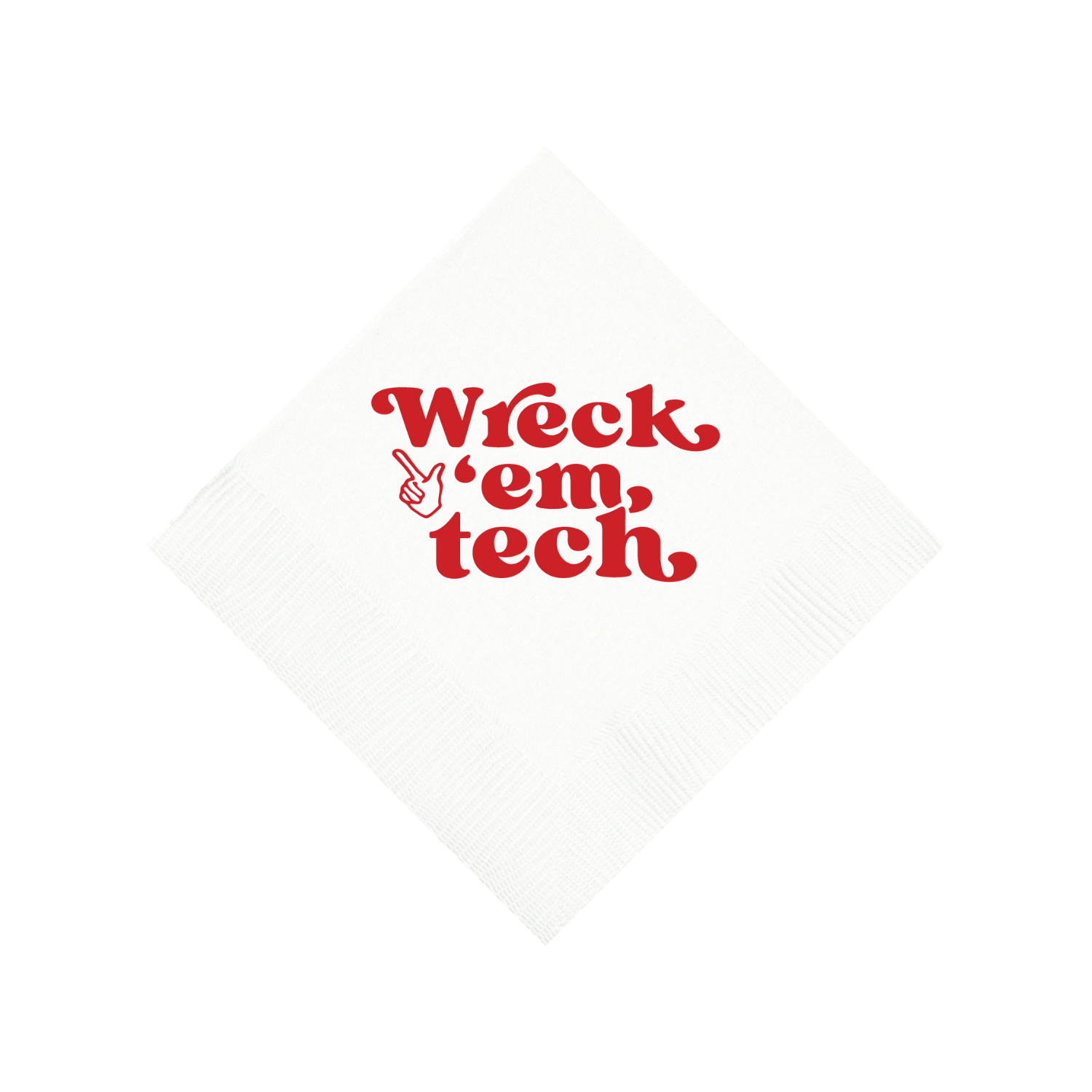 Texas Tech White 3 ply Napkins Set of 25 – Victory Lap