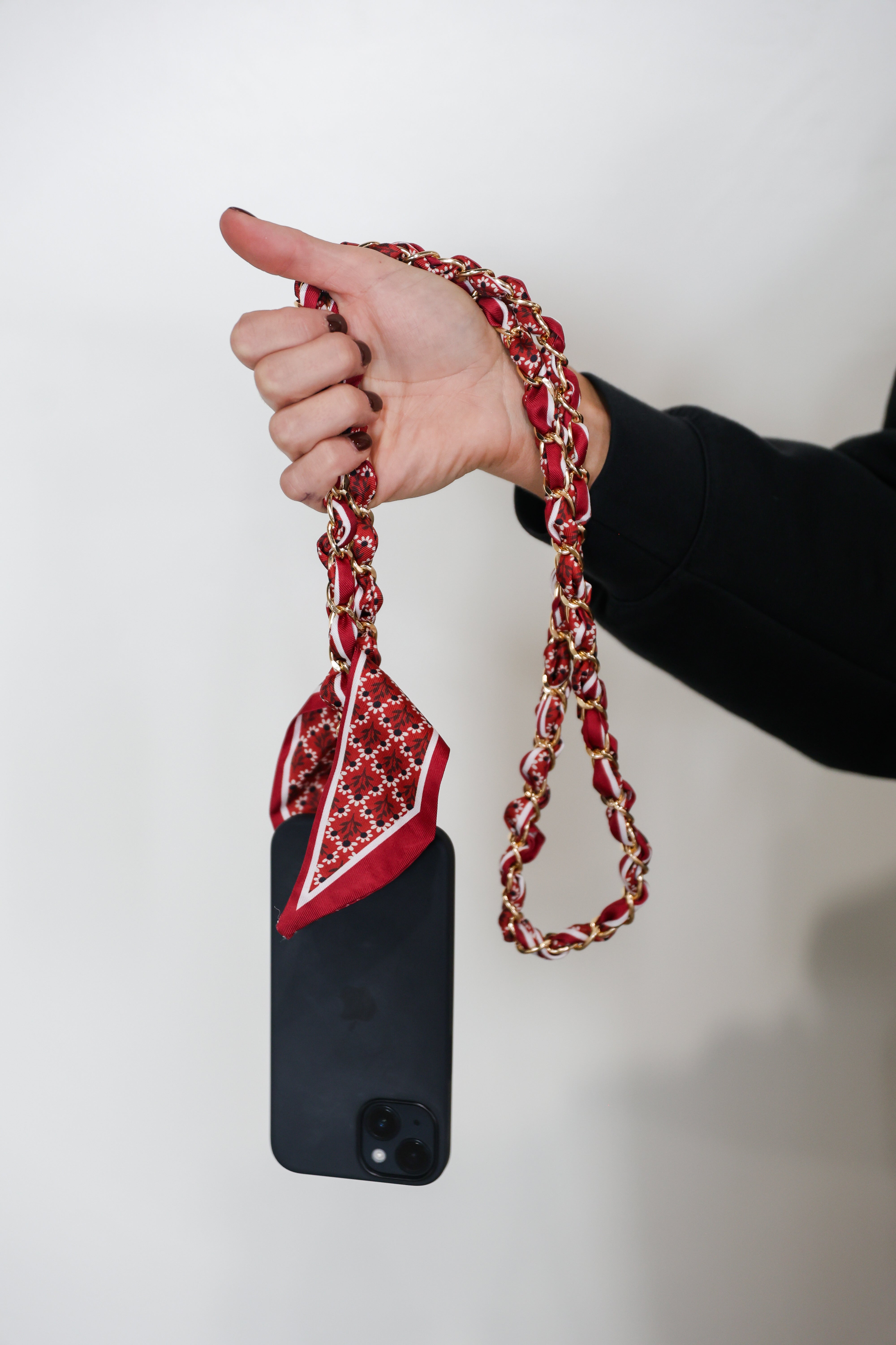 Woven Scarf Chain Purse/Phone Strap - Crimson – Victory Lap